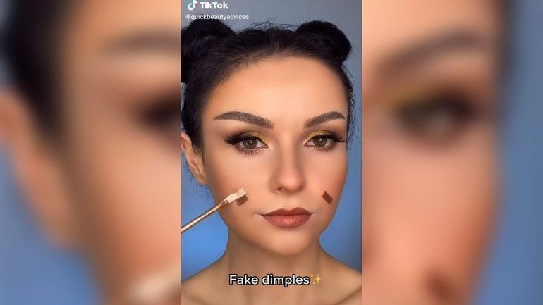 TikTok beauté : les 'fake dimples', ou comment créer de fausses ...