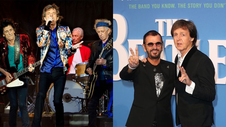 Les Rolling Stones en collaboration avec Paul McCartney et Ringo Starr ...