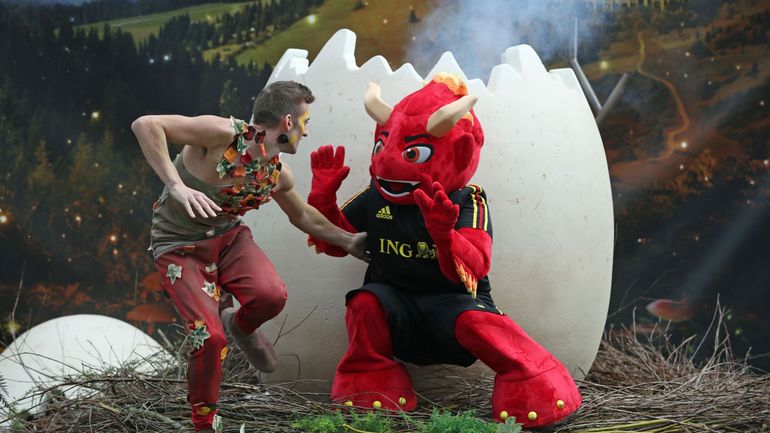 Voici la nouvelle mascotte des Diables Rouges - RTBF Actus