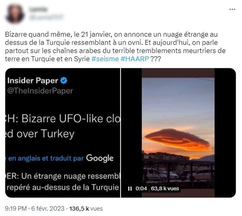 Séisme en Turquie et en Syrie : le projet américain HAARP sur le climat n’est pas à l’origine du ...