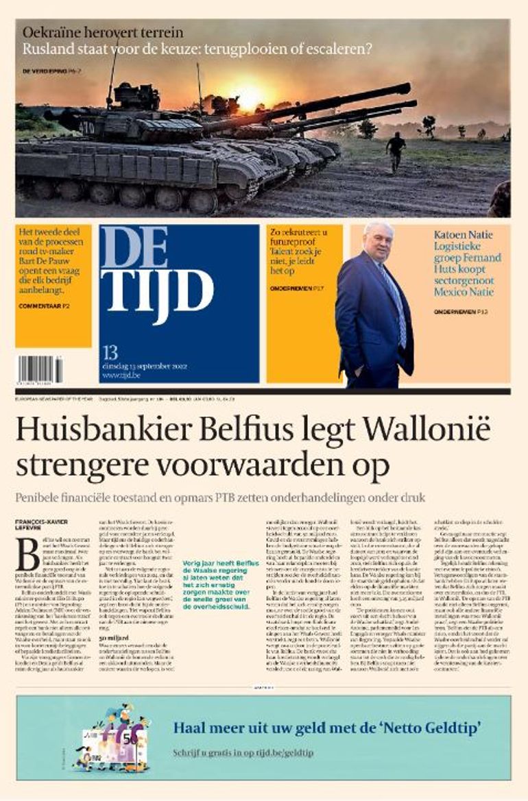 La revue de presse : guerre en Ukraine, le tournant ? - RTBF Actus